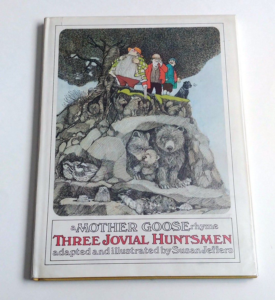 THREE JOVIAL HUNTSMEN Caldecott Honor Mother Goose Susan Jeffers 1st ...