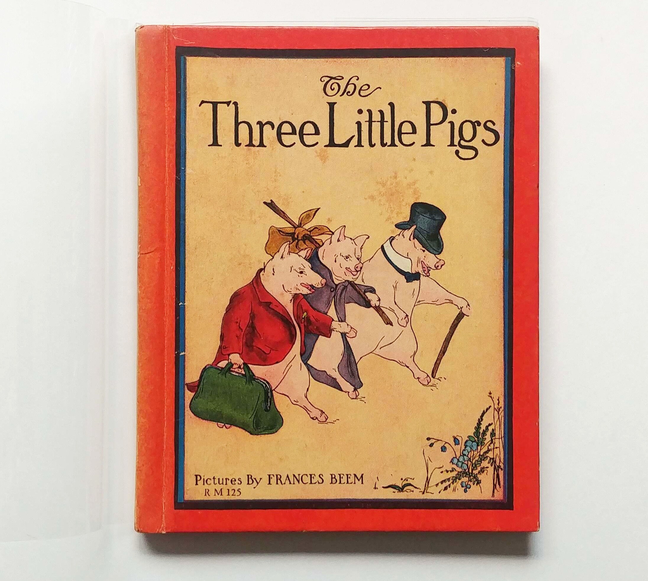 THREE LITTLE PIGS and the Foolish Pig, Fairy Tales, Frances Beem, 1933 ...