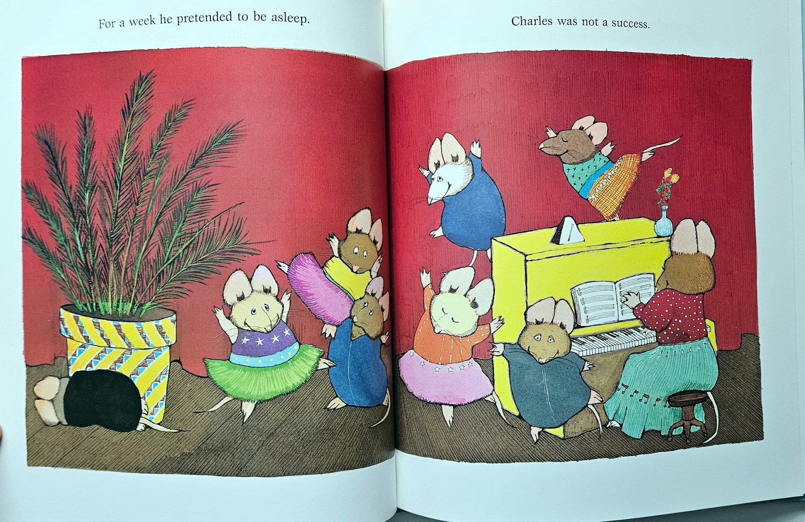 SHY CHARLES by Rosemary Wells, 1st Edition, 1988, Self-confidence, Mice ...