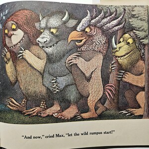 WHERE the WILD THINGS Are, Maurice Sendak, 1974 Printing, Caldecott ...
