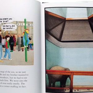 ZOO by Anthony Browne, 1992, 1st Edition in Dust Jacket, Animals, Human ...