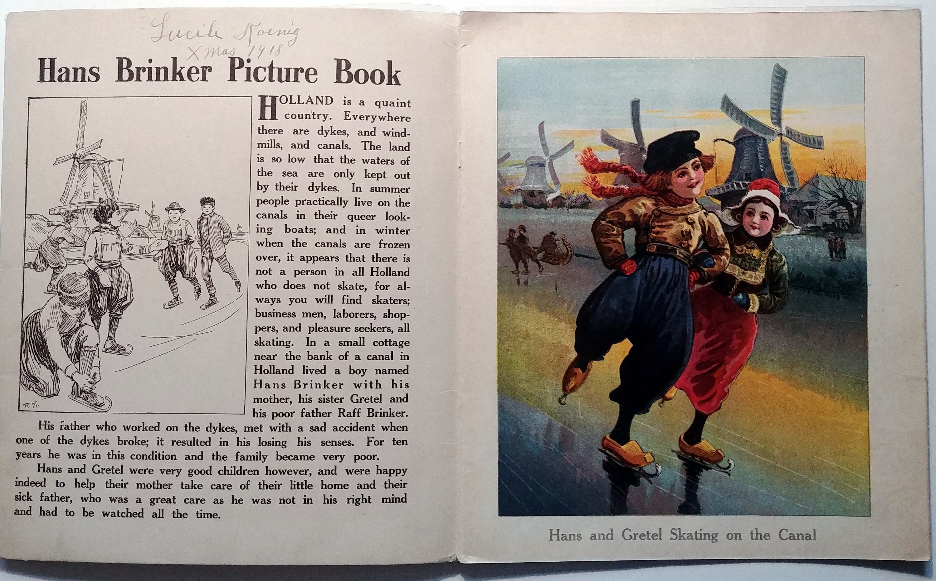 HANS BRINKER Picture Book, Mary Mapes Dodge, Rudolph Mencl, 1913 - Etsy