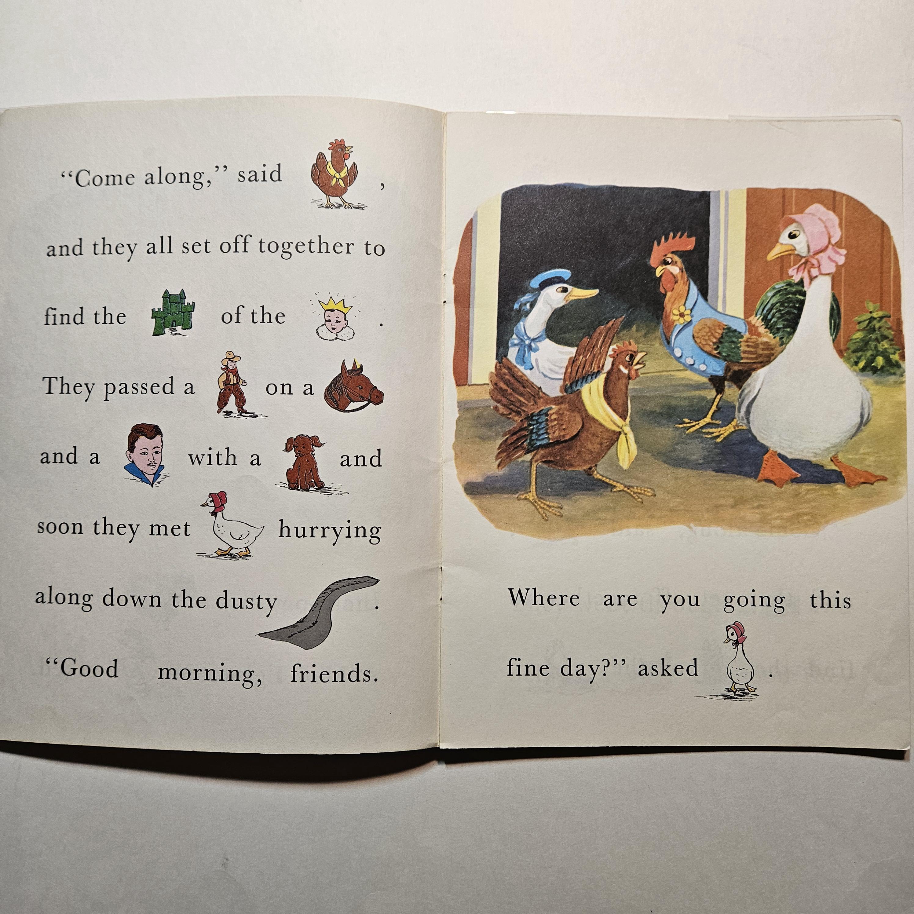 STORY of HENNY PENNY See and Say Storybook, 1962, Rebus Style Reader - Etsy