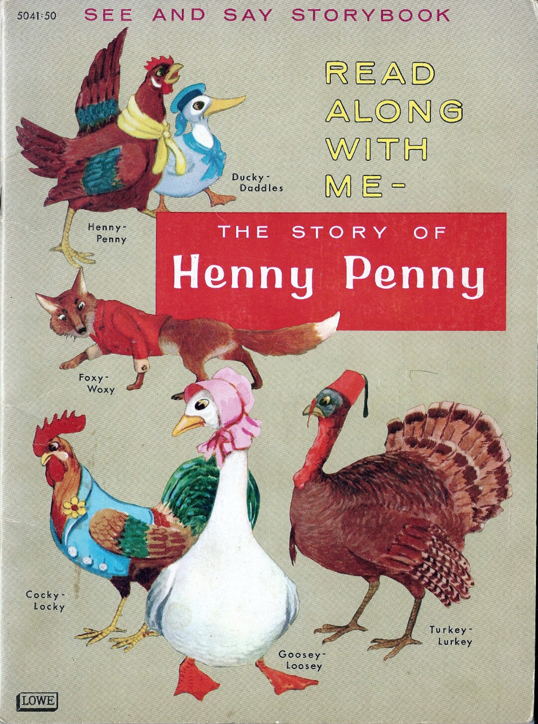 STORY of HENNY PENNY See and Say Storybook 1962 Rebus Style - Etsy