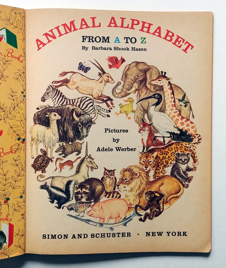 ANIMAL ALPHABET From A to Z Little Golden Book #349 1st Edition - Etsy