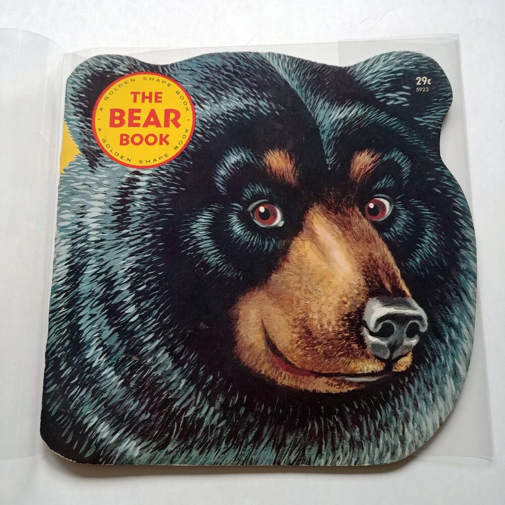 BEAR BOOK: A Golden Shape Book, Janet Pfloog, 1965 - Etsy