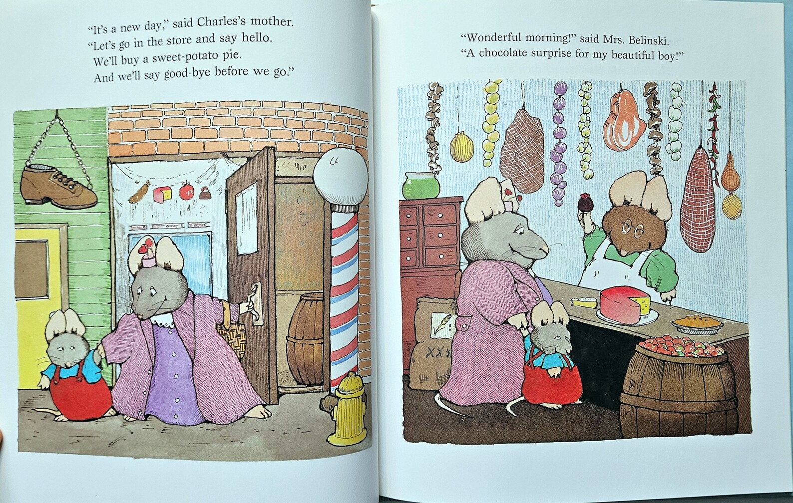 SHY CHARLES by Rosemary Wells, 1st Edition, 1988, Self-confidence, Mice ...