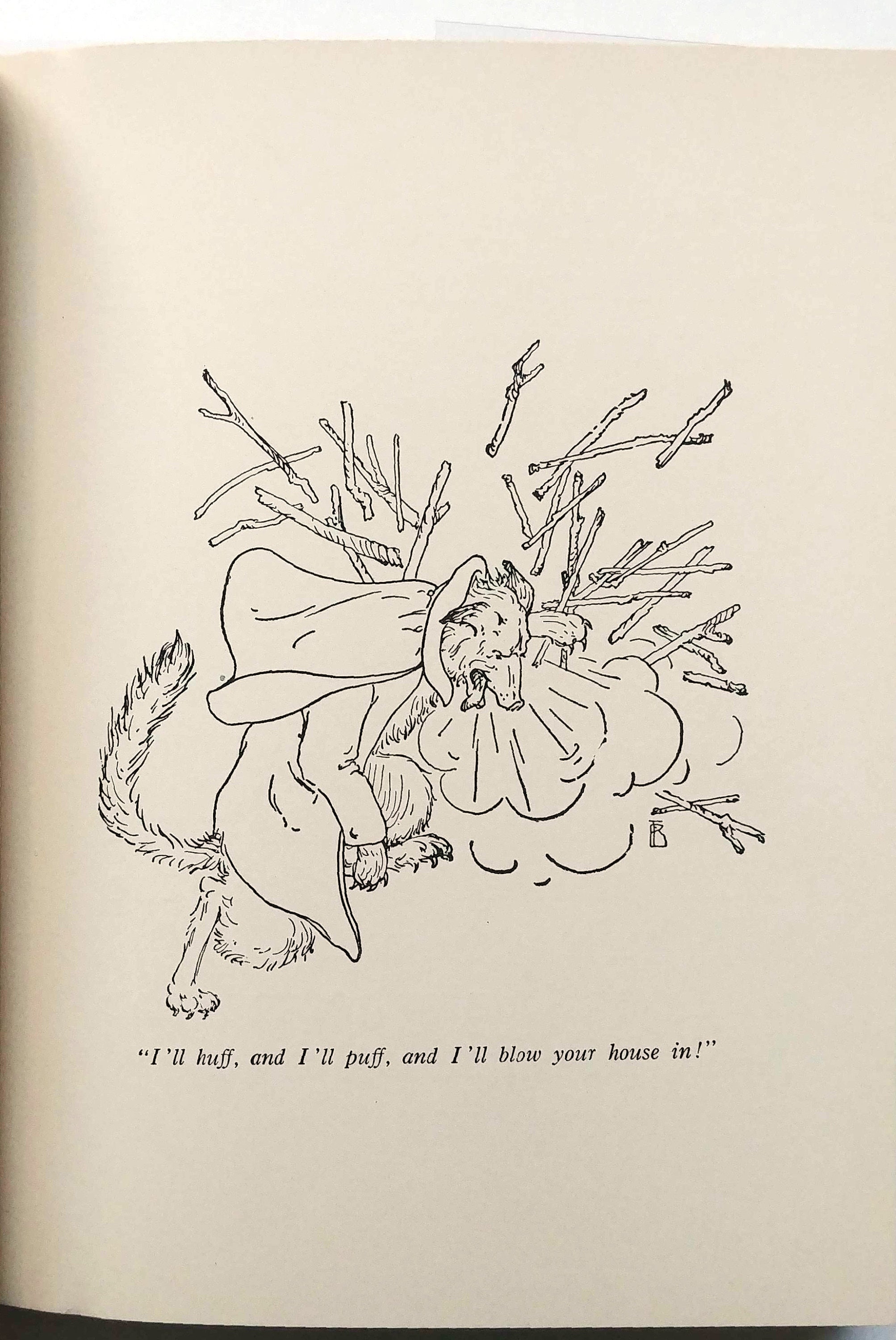 THREE LITTLE PIGS and the Foolish Pig, Fairy Tales, Frances Beem, 1933 ...