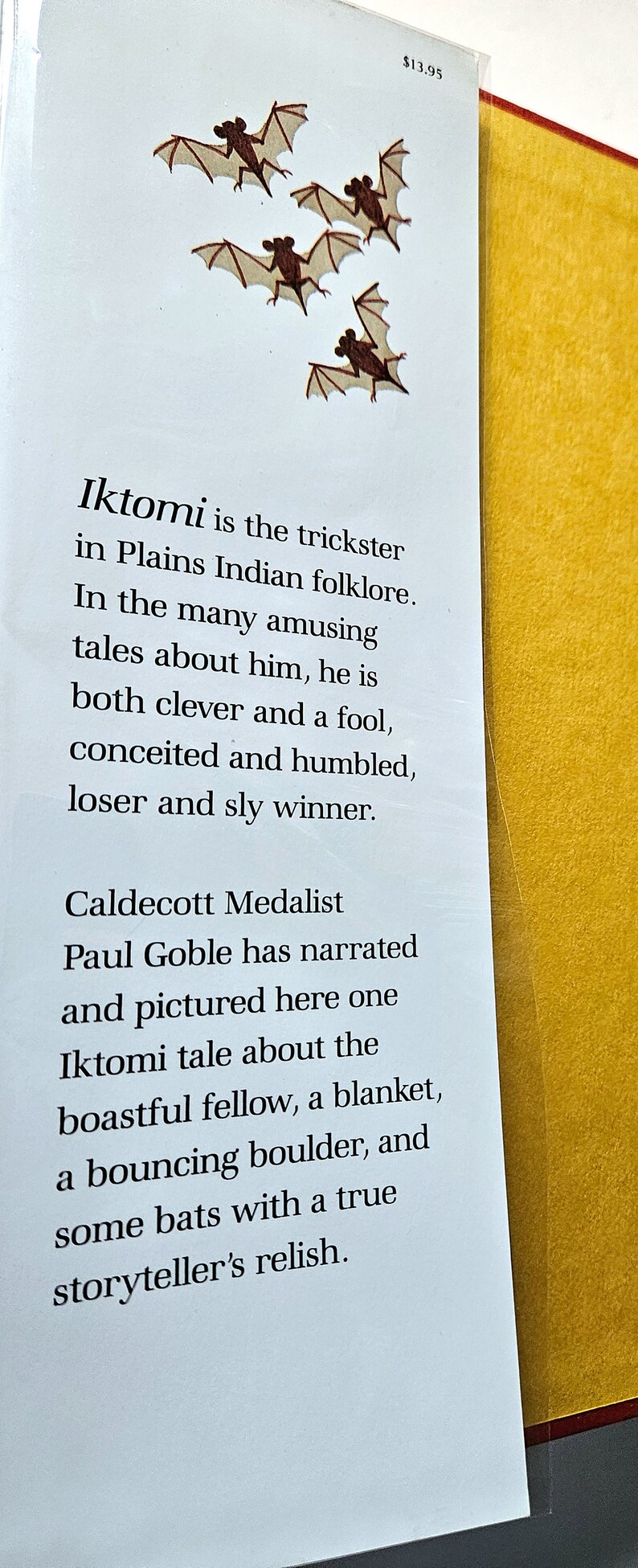 IKTOMI and the BOULDER, A Plains Indian Story, Paul Goble, 1st in Dust ...