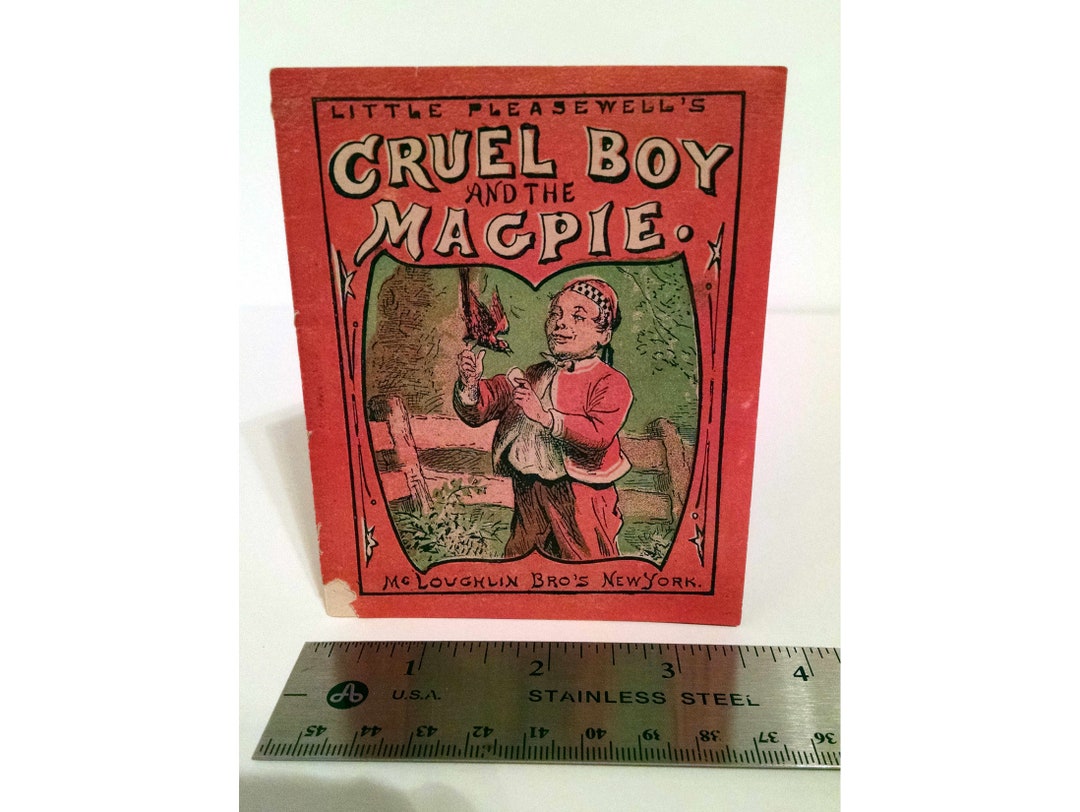Cruel Boy and the Magpie, década de 1870, libro raro, libro en ...