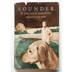SOUNDER by William Armstrong, Newbery Medal, Inscribed by Author, Later ...