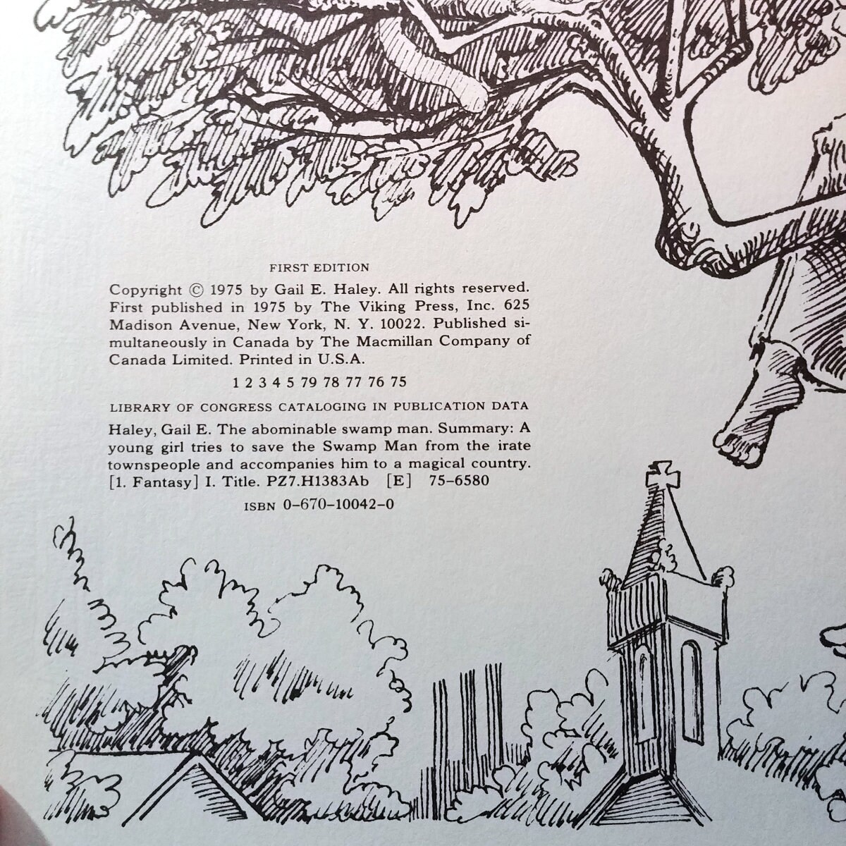 ABOMINABLE SWAMP MAN, Gail E Haley, 1975, 1st Edition in Dust Jacket - Etsy