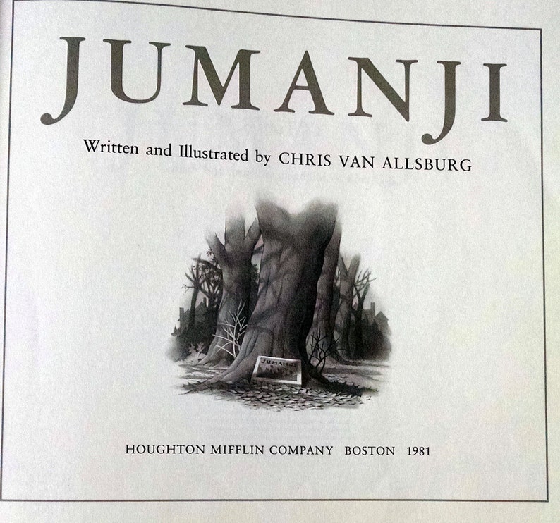 JUMANJI by Chris Van Allsburg, 1981, First Edition in Dust Jacket ...