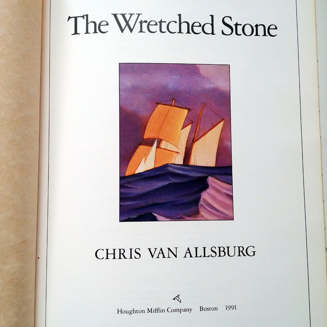 WRETCHED STONE, Chris Van Allsburg, 1st Edition in Dust Jacket, 1991 ...