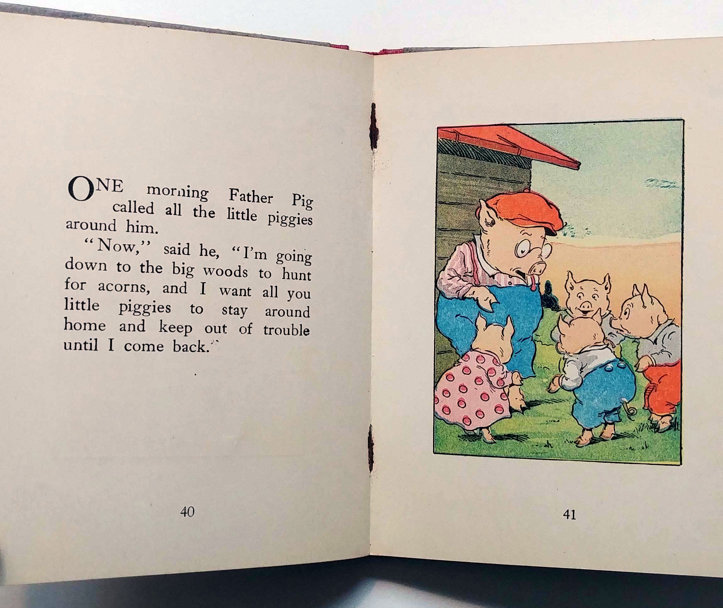 FOUR LITTLE PIGS That Didn't Have Any Mother, Altemus Wee Books, Circa ...