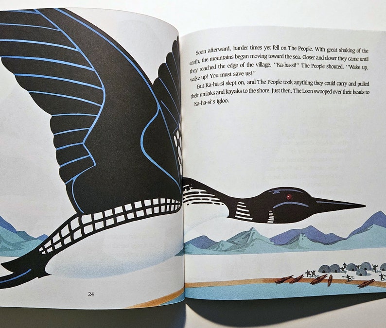 KA-HA-SI and the Loon, Inuit, 1990, Native American Interest - Etsy