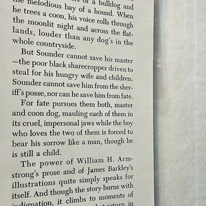 SOUNDER by William Armstrong, Newbery Medal, Inscribed by Author, Later ...