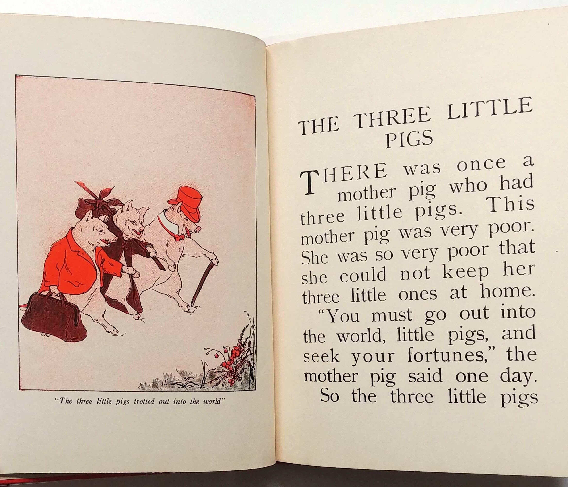 THREE LITTLE PIGS and the Foolish Pig, Fairy Tales, Frances Beem, 1933 ...