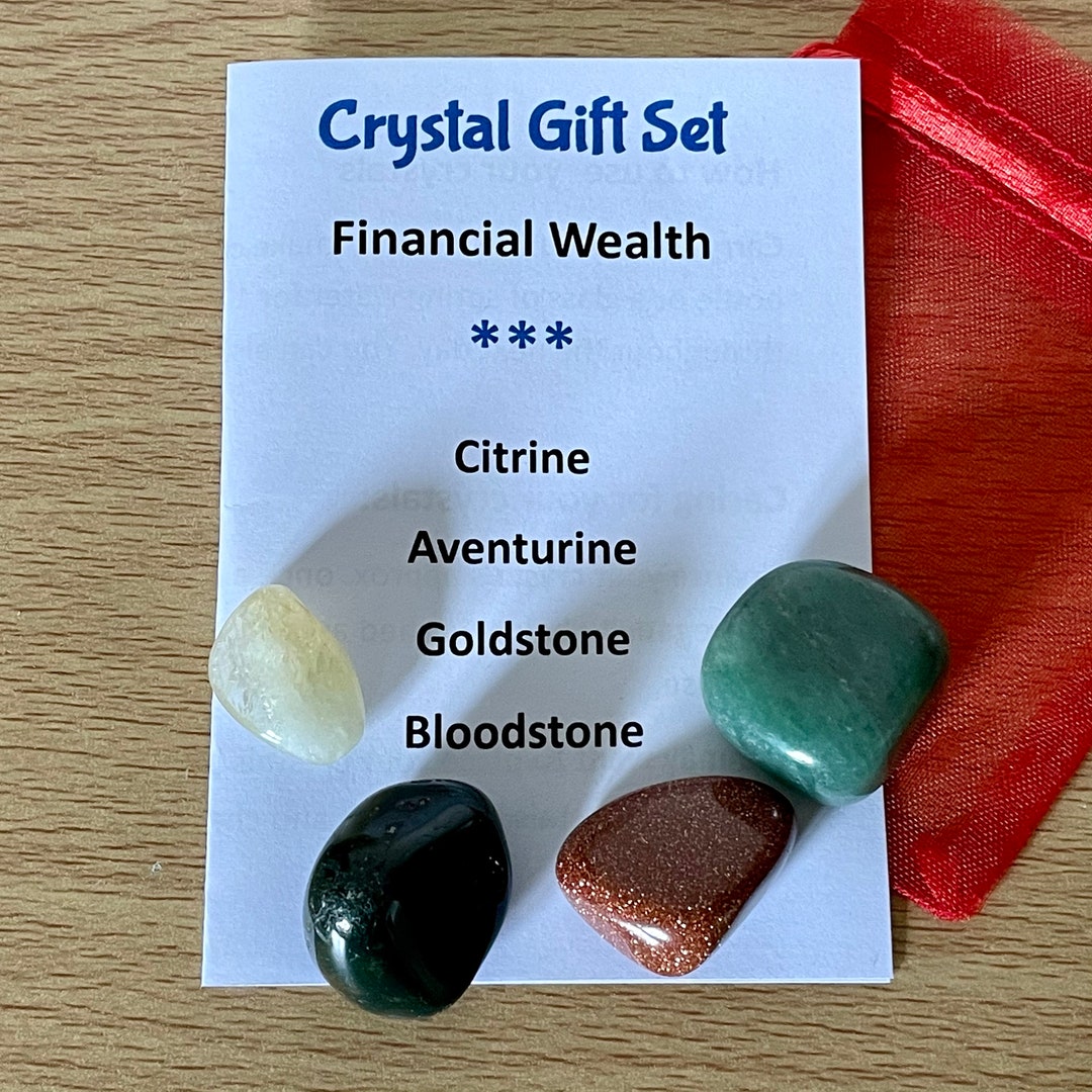 Crystal Gift Set for Financial Wealth - Etsy