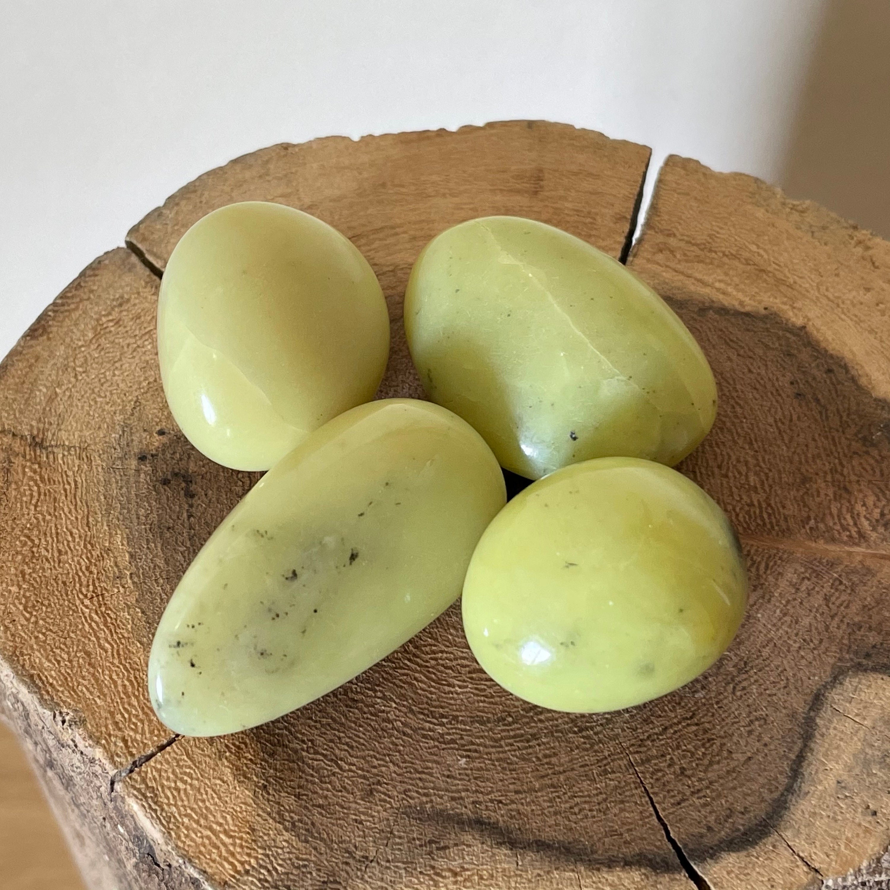 Lemon Jasper Tumblestones X 4 - Etsy