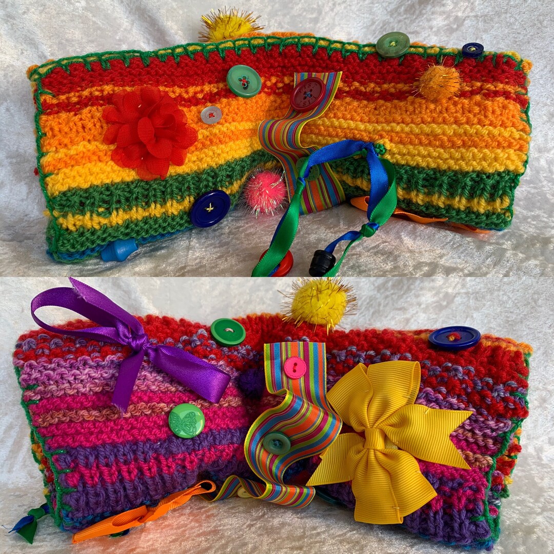 Twiddle Muff, Fidget Mitten, Sensory Aid for Restless Hands, Tactile ...