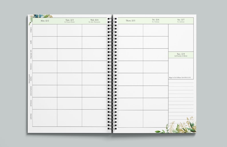 Catholic Homeschooling Planner 2025-2026 (with Subjects) DIGITAL ...