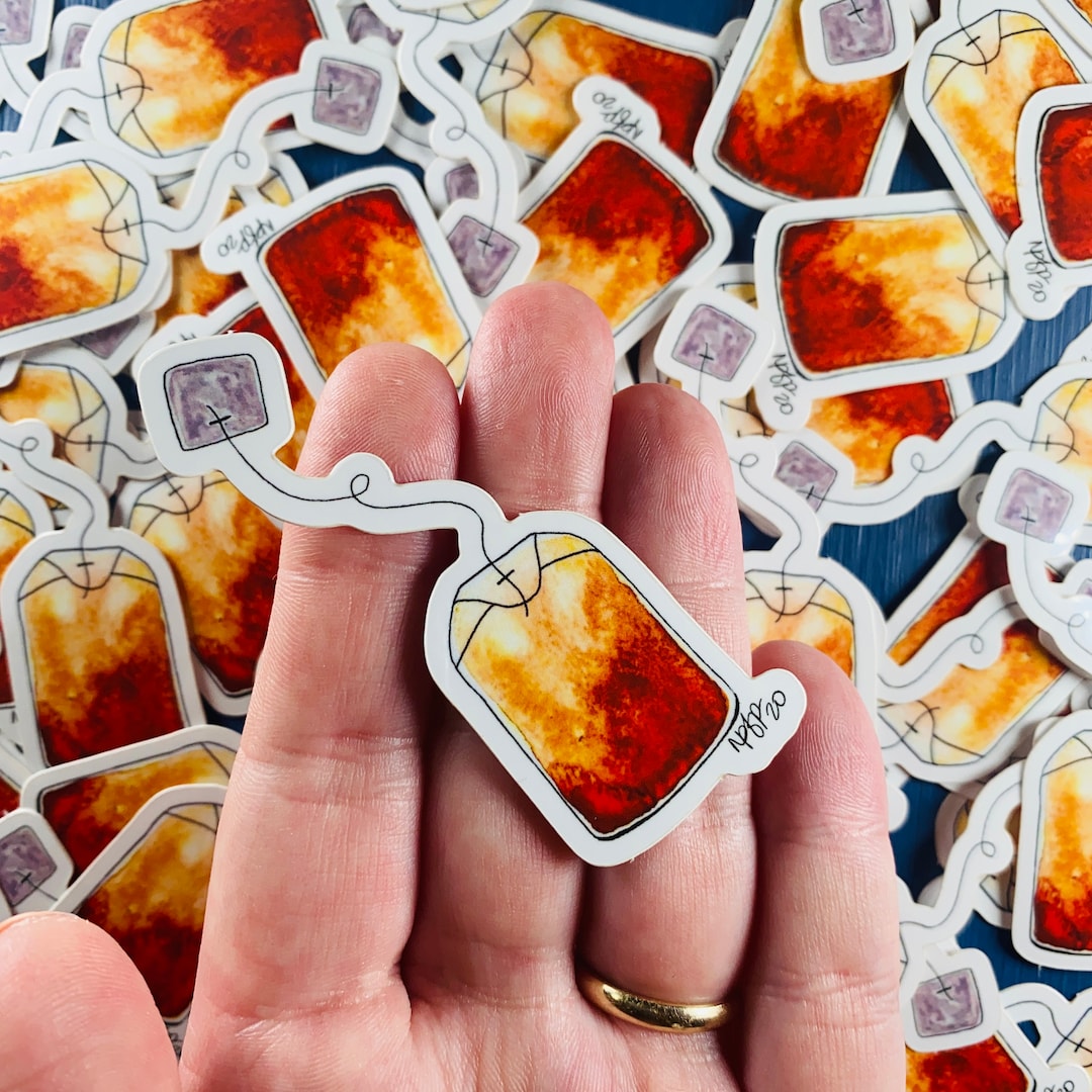 Tea Bag Sticker Tea Party Gift Party Favor Laptop Sticker - Etsy