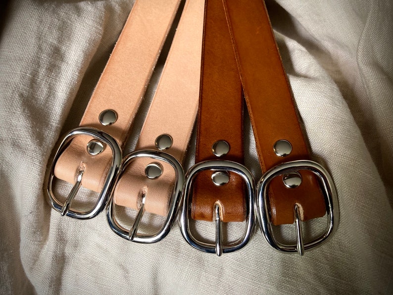 Genuine Leather Buckle Garters Historically Inspired - Etsy