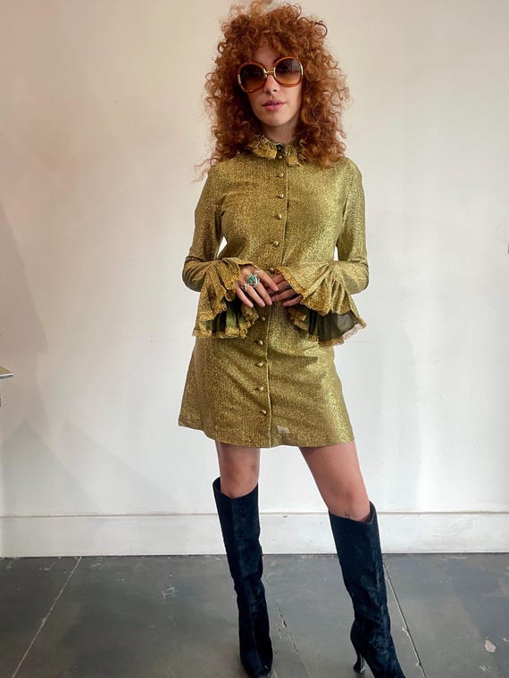 Betsey Johnson Paraphernalia gold dress - Gem