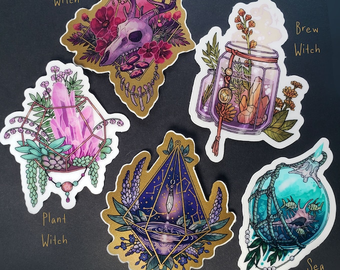 Witchy Stickers - Etsy