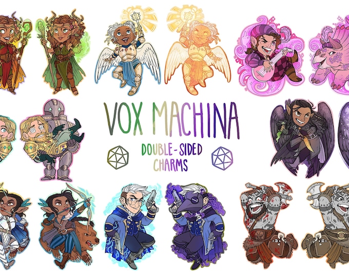 Vox Machina: Double-sided Charms - Etsy