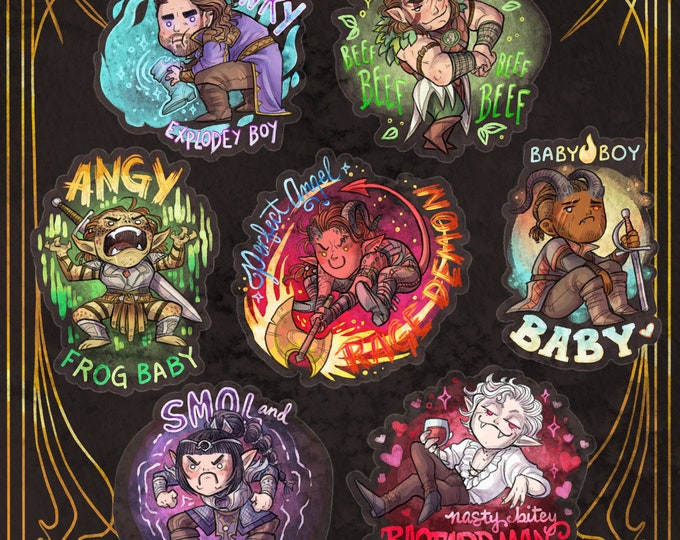 BG3 - Sticker Sheet - Etsy