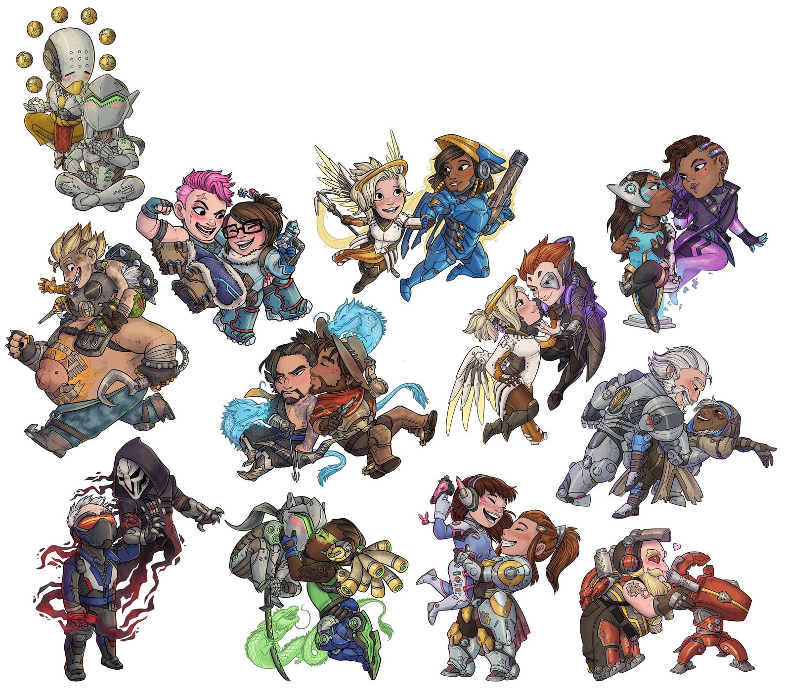 Overwatch 3 Stickers 3 | Etsy