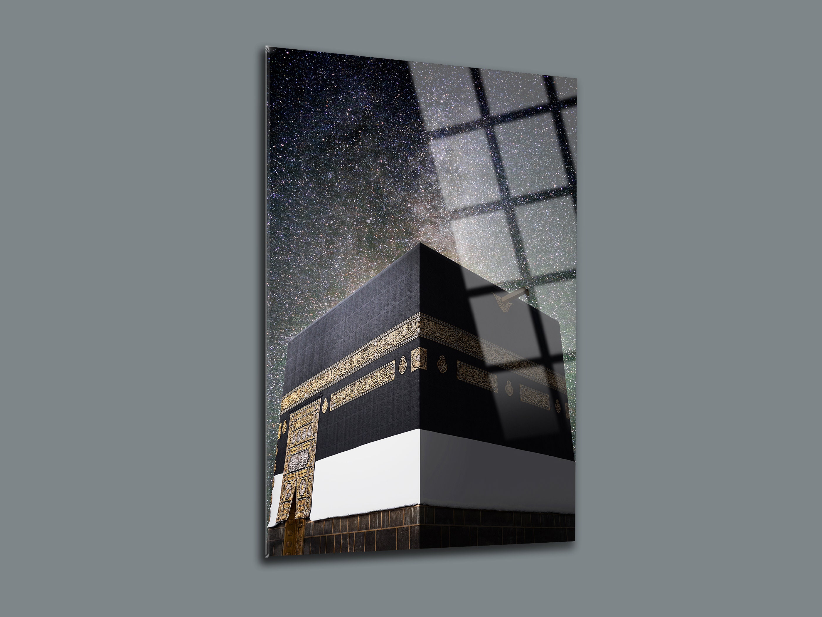 Kaaba Glass Wall Artmodern Islamic Glass Wall - Etsy