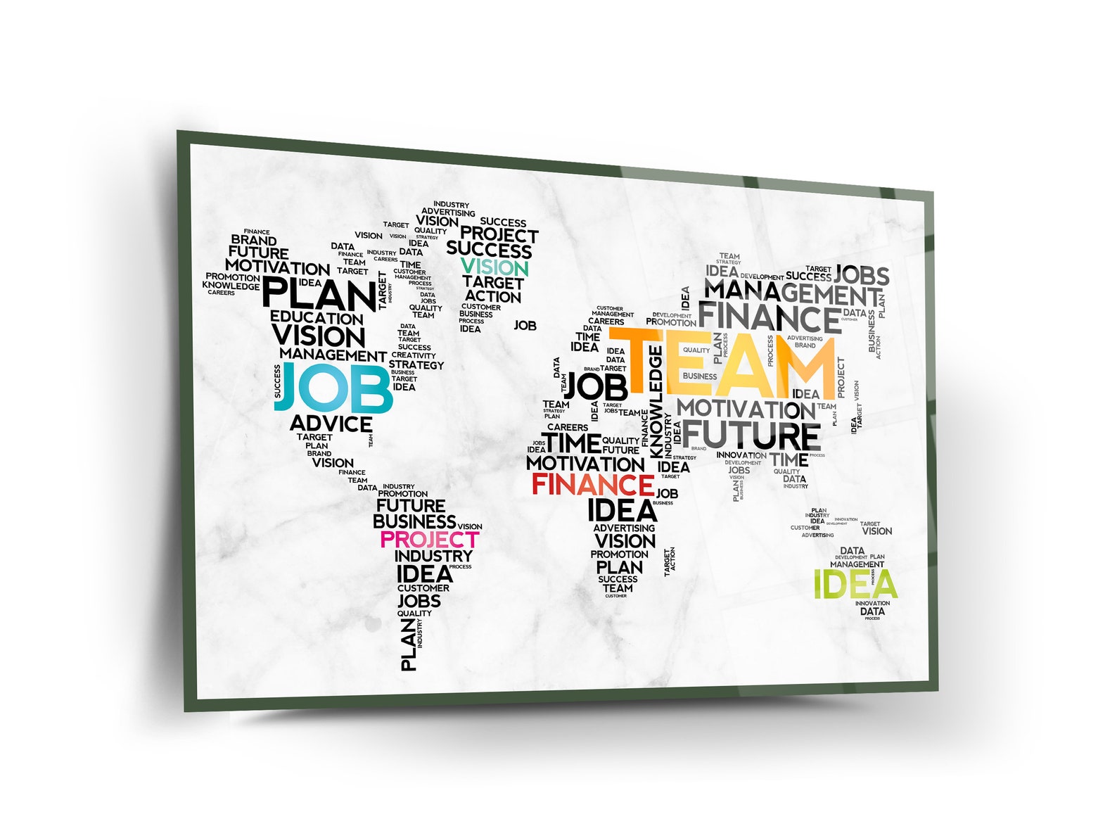 World Map Glass Wall Art-world Map Glass Wall - Etsy