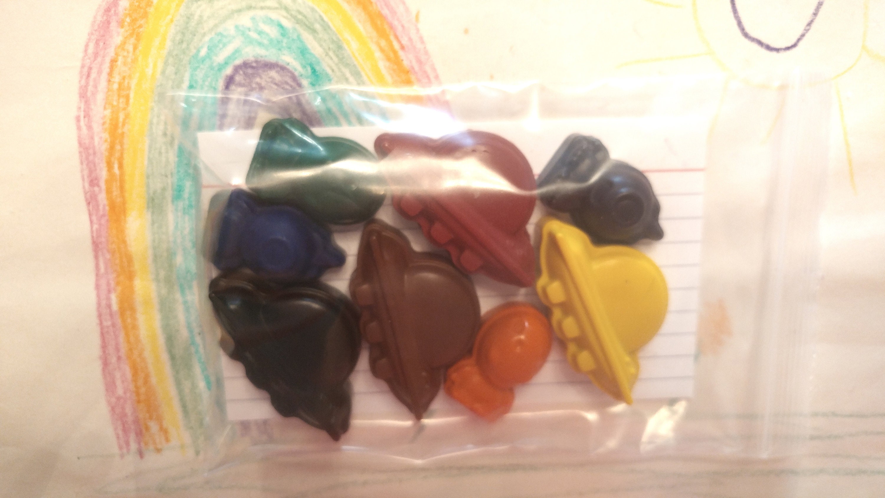 UFO Alien Space Shaped Crayons 8 Piece Set - Etsy
