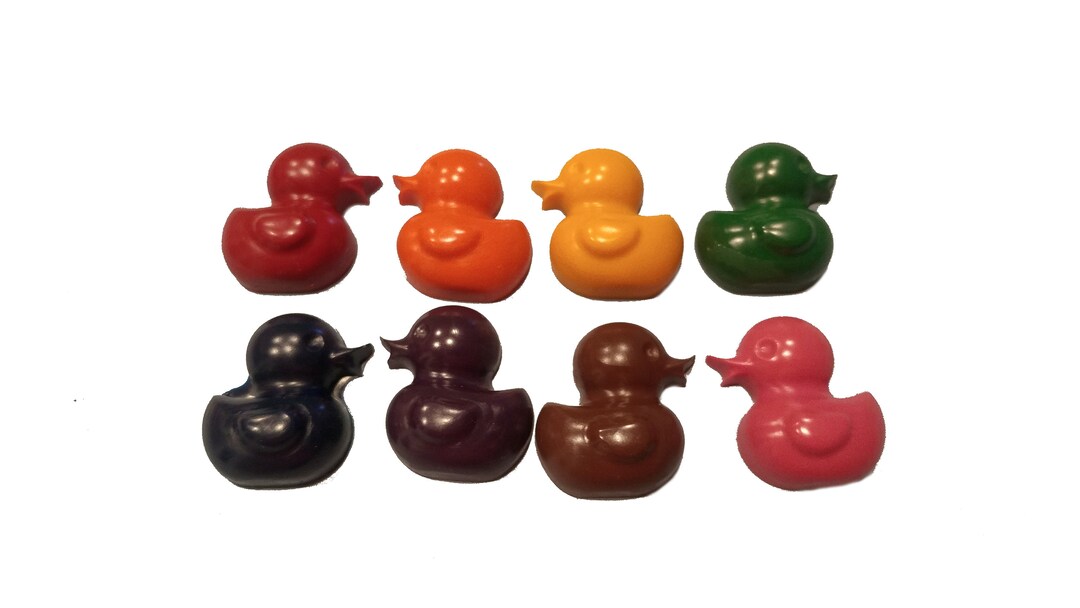 Rubber Duck Crayons, 8 Piece Set - Etsy