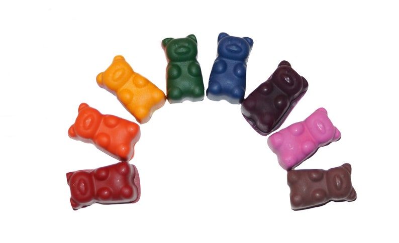 Gummy Bear Crayons 8 Piece Set - Etsy