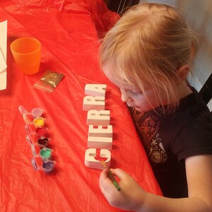 Paint Your Own Name Kit, Painting Craft, Kids Crafts, Party Favors - Etsy