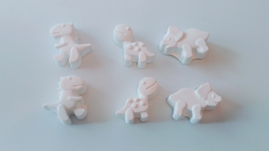 Paint Your Own Dinosaur Magnets, Set of 6 Plaster Magnets - Etsy
