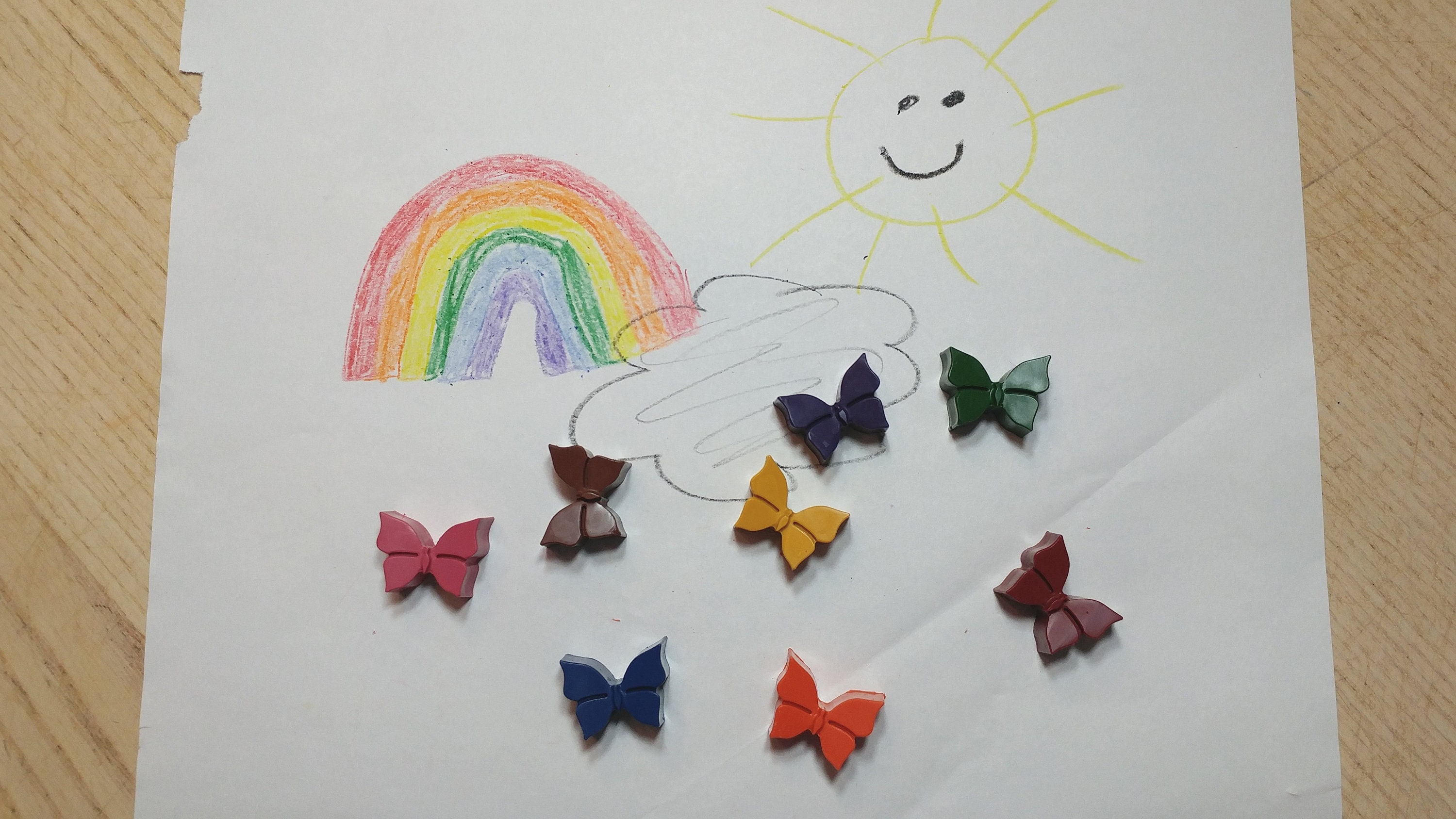 Butterfly Crayons 8 Piece Set - Etsy UK
