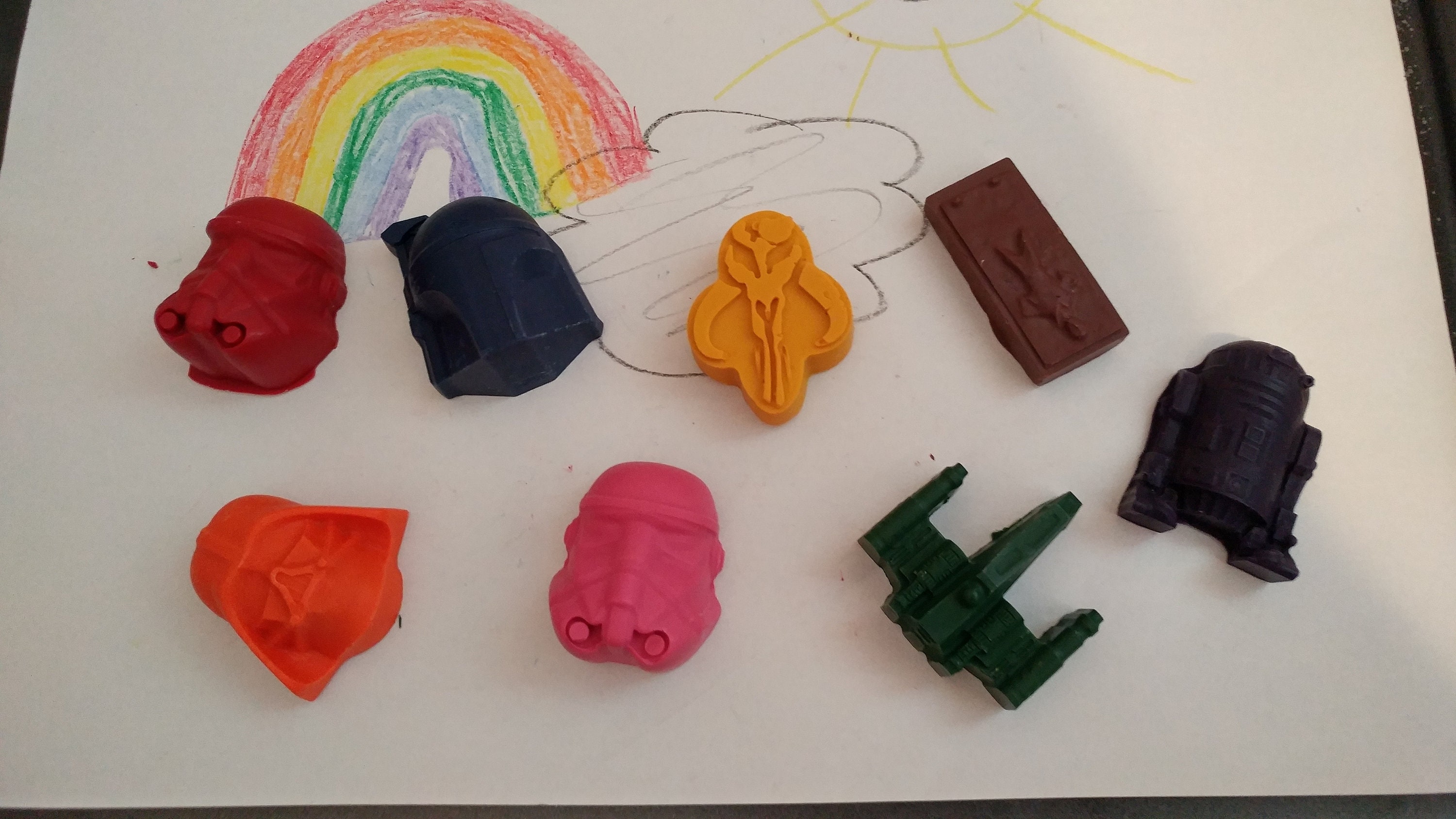 Space Wars Crayons 8 Piece Set - Etsy