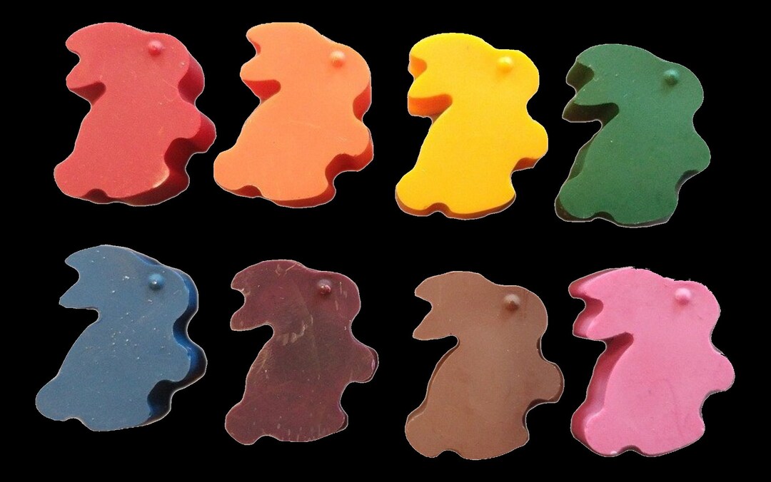 Bunny Rabbit Crayons, 8 Piece Set - Etsy