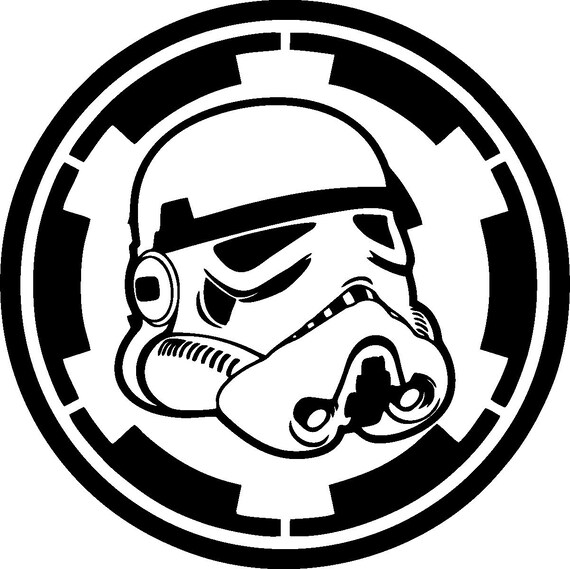 Star Wars Storm Trooper Vinyl Decal | Etsy