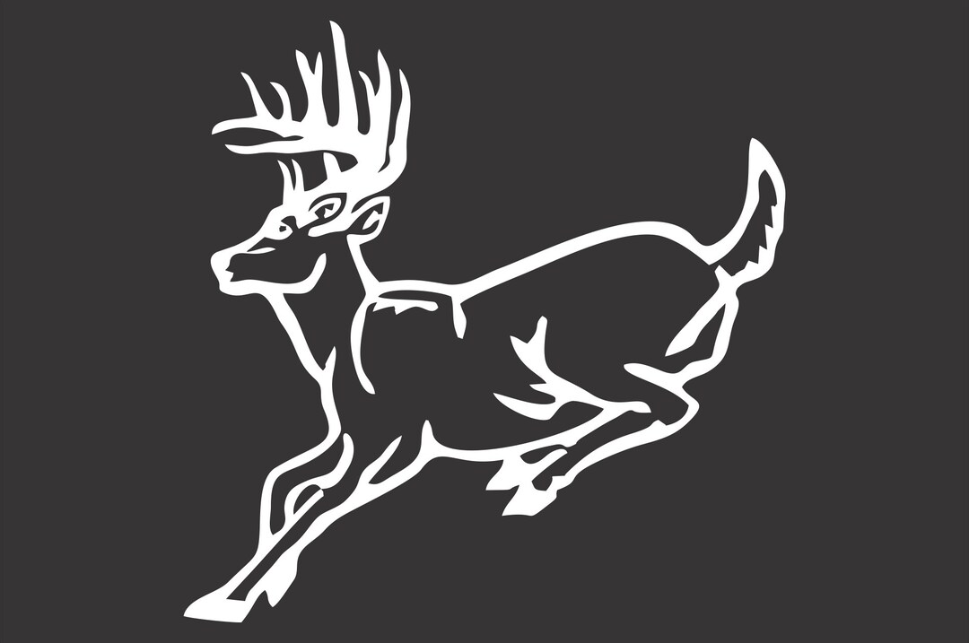 Deer - Buck Vinyl Window Decal Bumper Sticker - Etsy