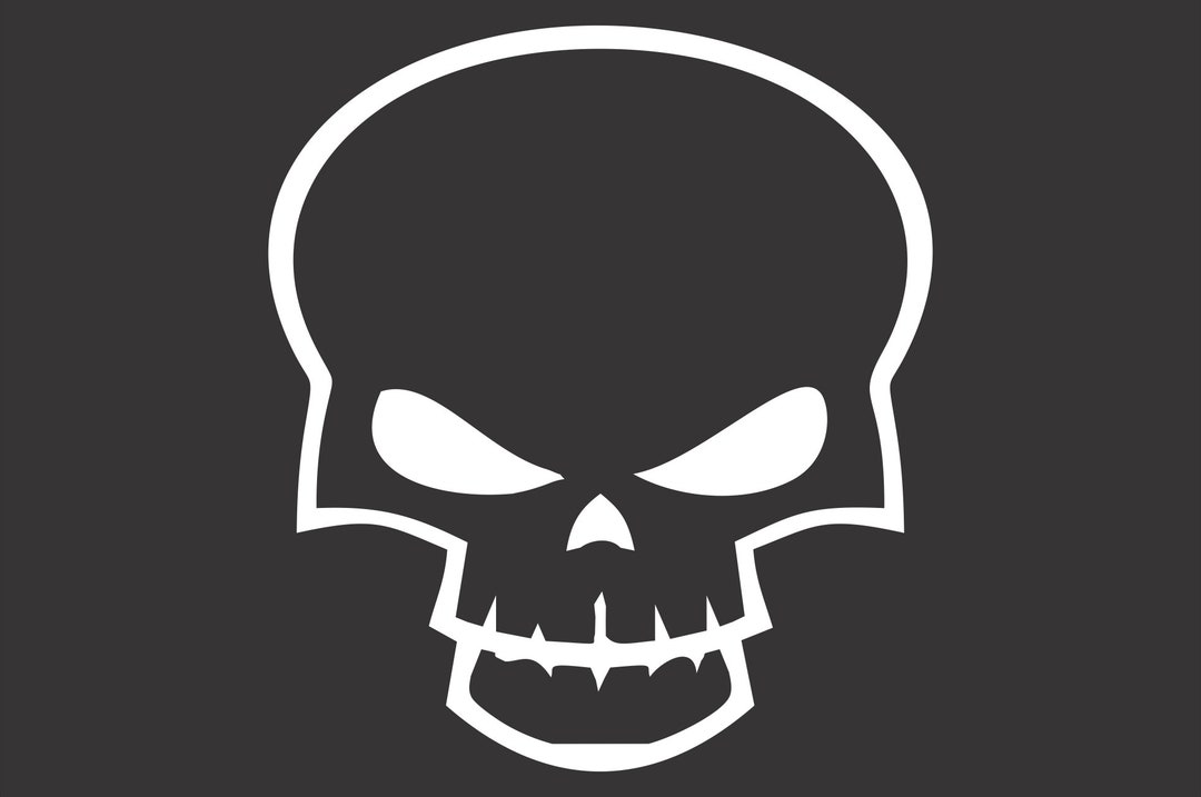 Skull Vinyl Window Decal Bumper Sticker - Etsy