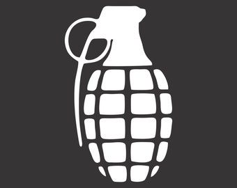 Hand Grenade Vinyl Decal Sticker Car Truck Boat Decal Window Sticker ...