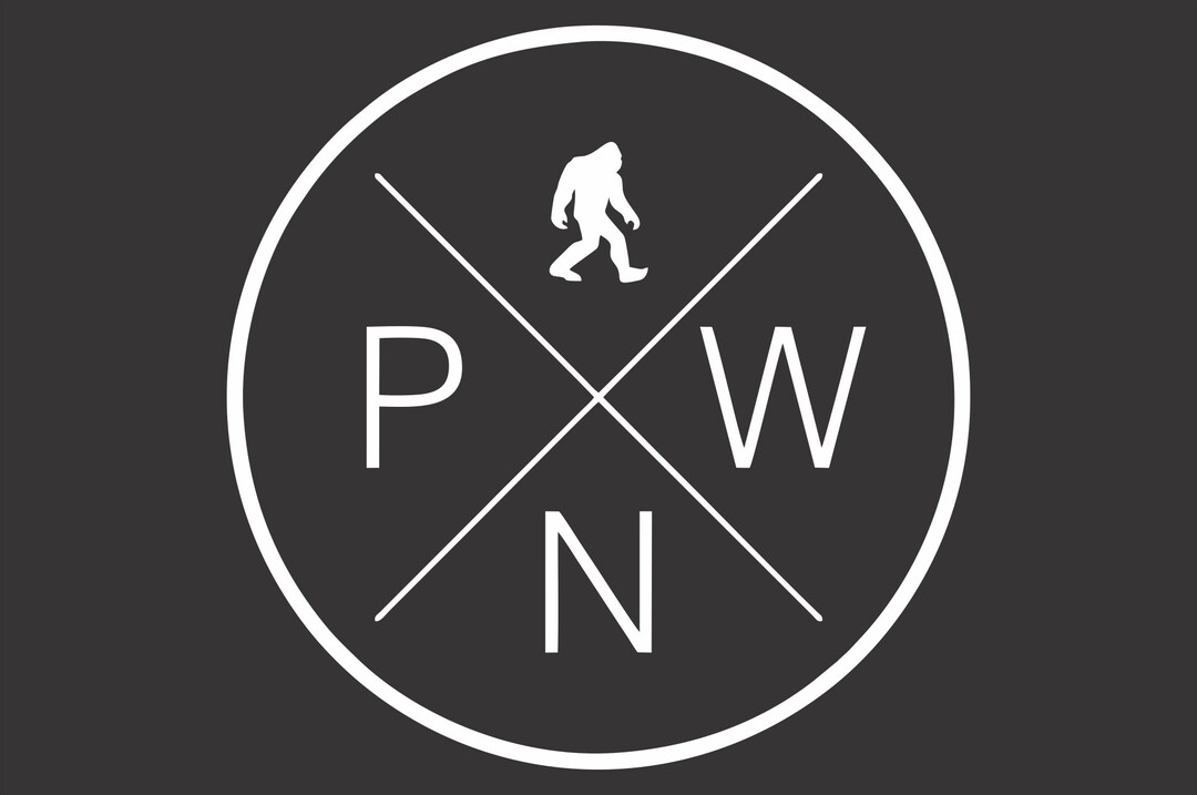 PNW Bigfoot Sasquatch Vinyl Window Decal Bumper Sticker - Etsy