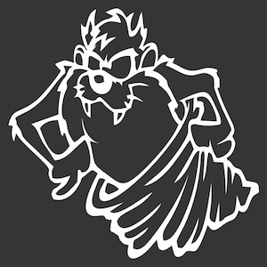 Taz Tornado Vinyl Window Decal Bumper Sticker - Etsy