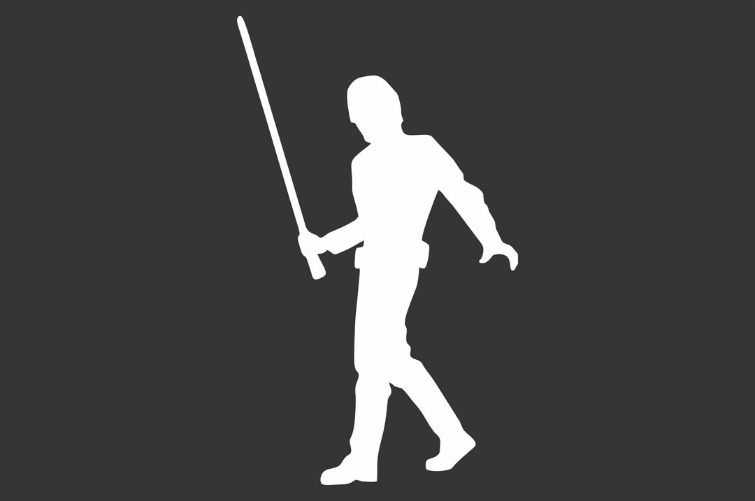 Luke Skywalker Vinyl Window Decal Bumper Sticker - Etsy
